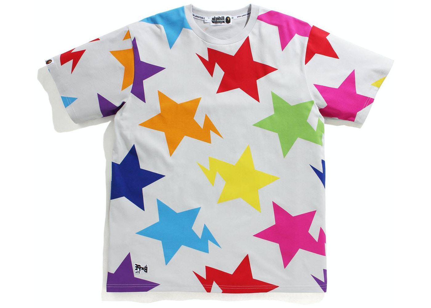 BAPE Sta Pattern Relaxed Fit Tee Multi | BAPE - 슈프라이즈