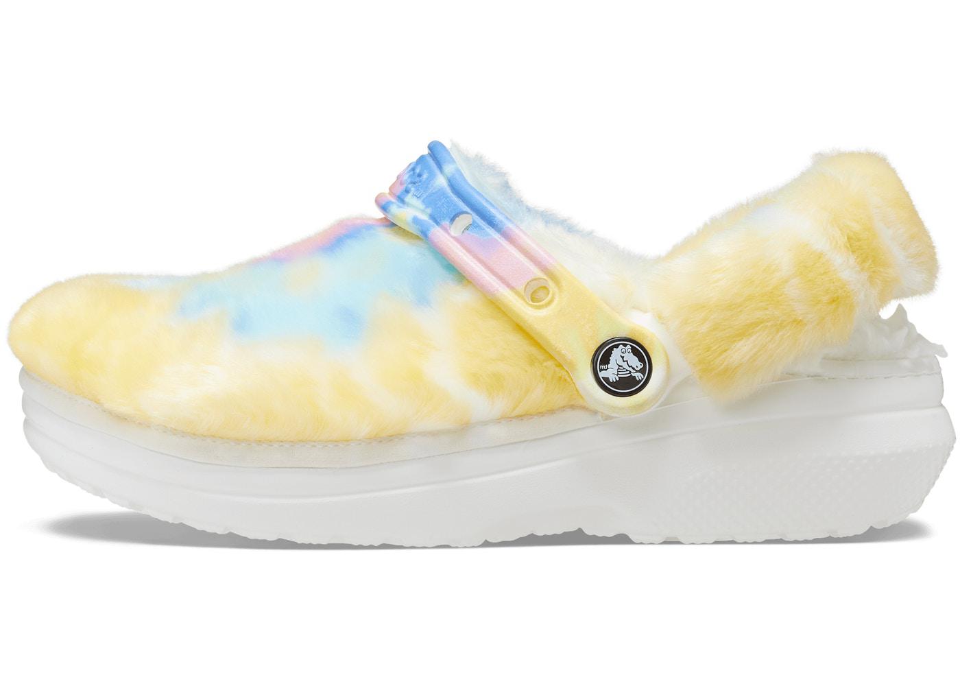 Crocs Classic Clog Fur Sure Yellow Tie Dye | CROCS - 슈프라이즈