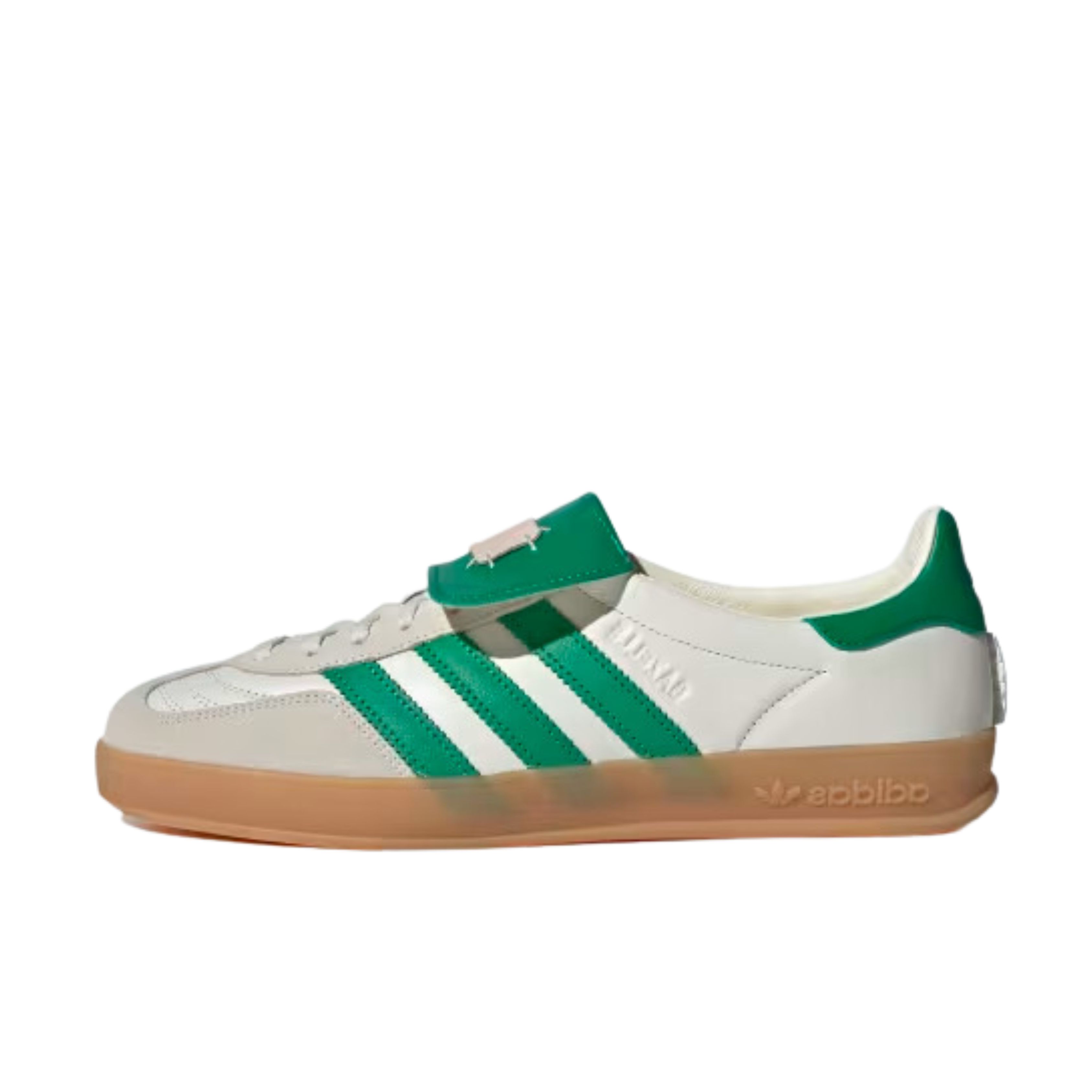 풋 인더스트리 x 아디다스 오리지널스 가젤 인도어 오프 화이트 그린 ID3518 | ADIDAS ORIGINALS - 슈프라이즈