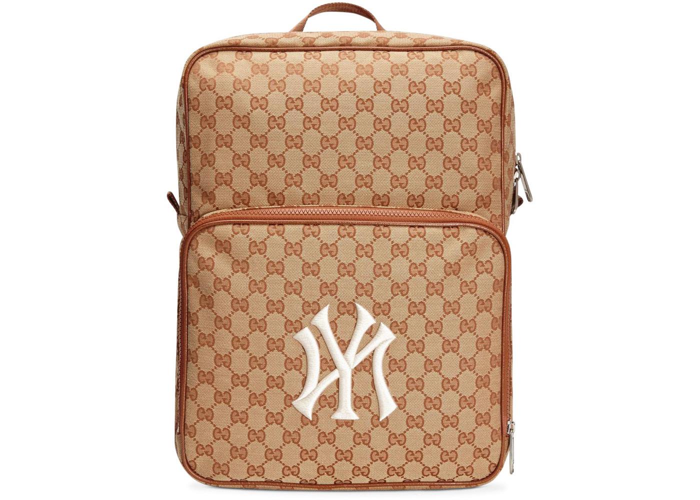 Gucci Backpack NY Yankees Medium Brick Red/Beige | GUCCI - 슈프라이즈