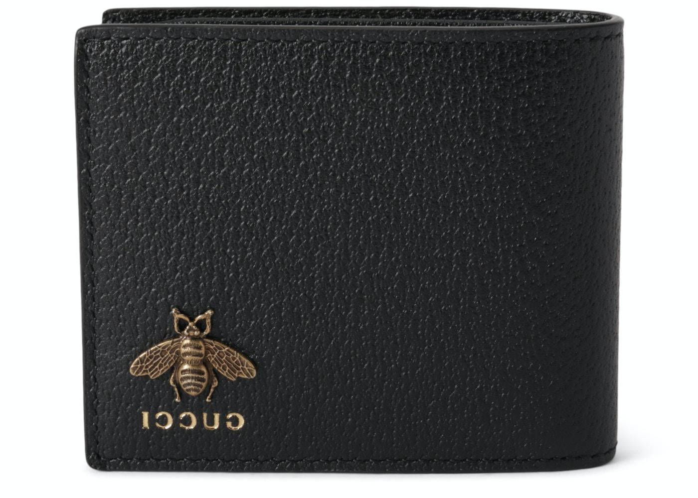 Gucci Bifold Wallet Animalier Bee Black | GUCCI - 슈프라이즈