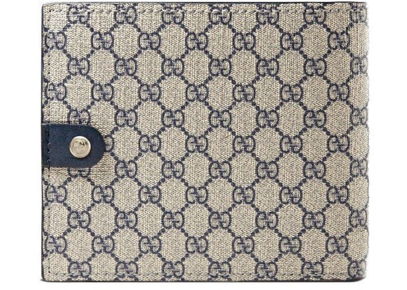 Gucci Bifold Wallet GG Supreme Blue/Beige | GUCCI - 슈프라이즈