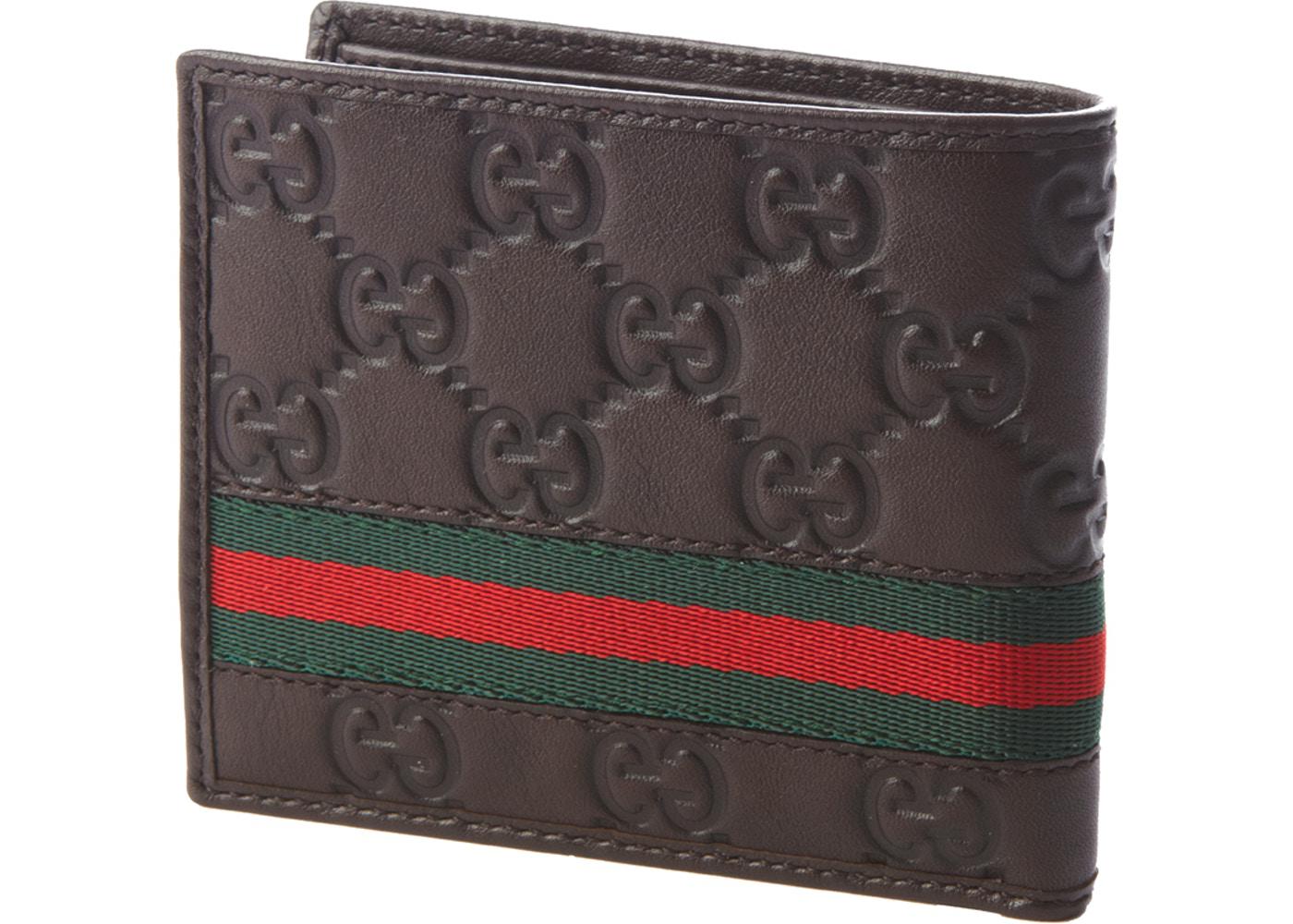 Gucci Bifold Wallet Signature Web Brown | GUCCI - 슈프라이즈