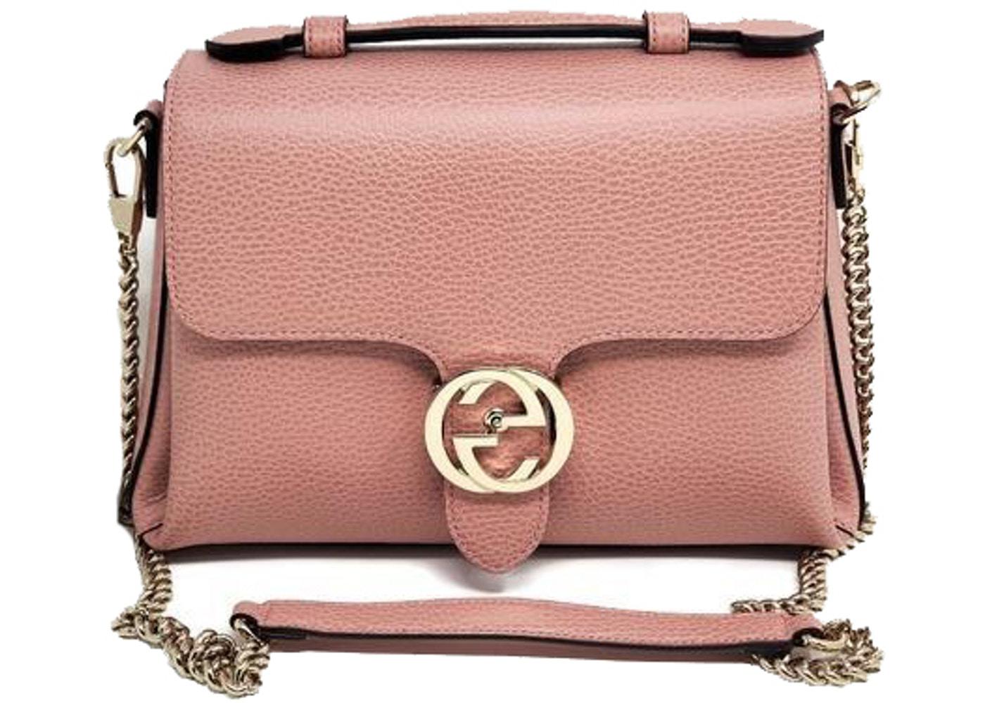 Gucci Interlocking Chain Shoulder Bag Small Light Pink | GUCCI - 슈프라이즈