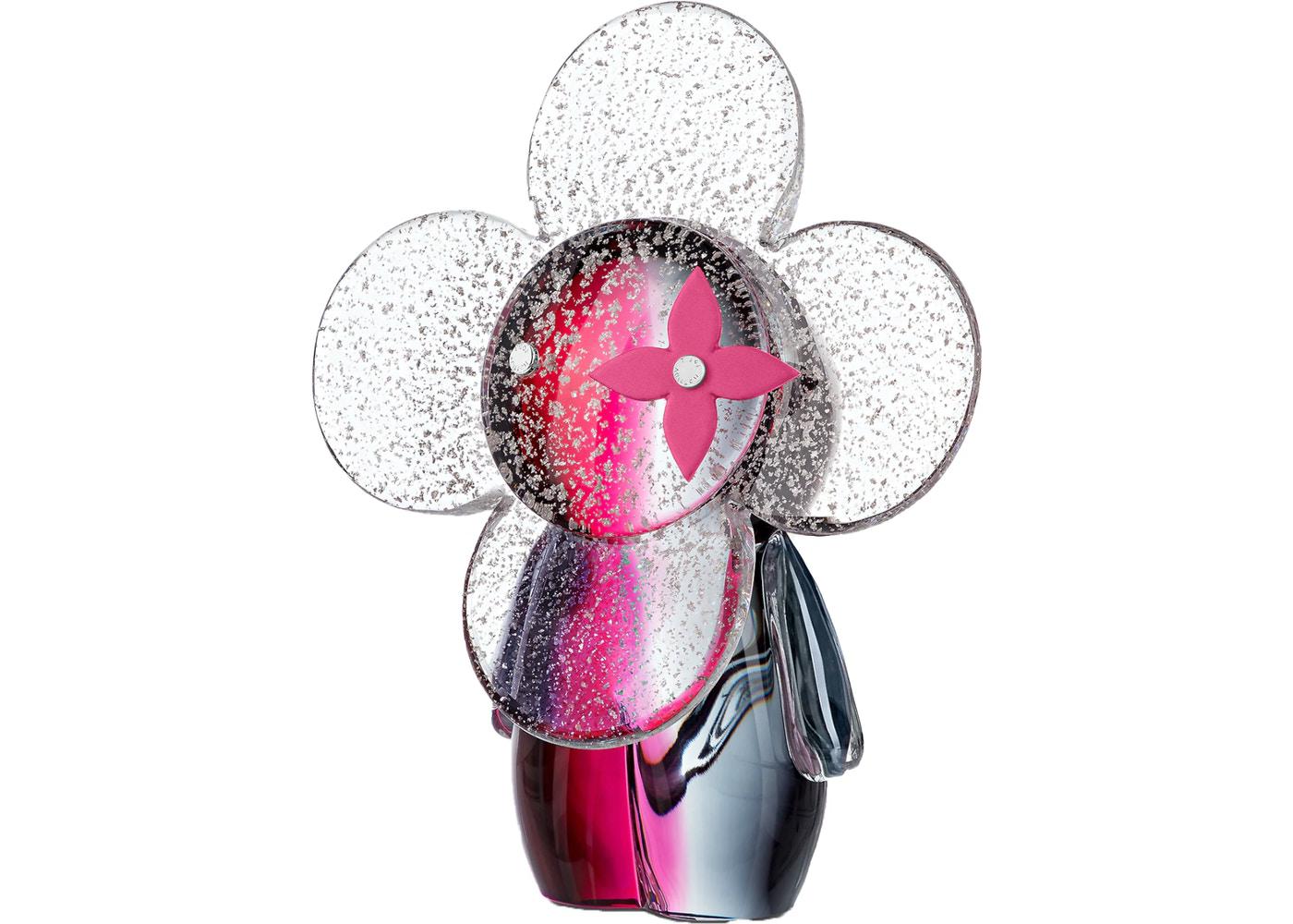 Louis Vuitton Vivienne Glass Figure GI0408 Silver/Pink | LOUIS VUITTON ...