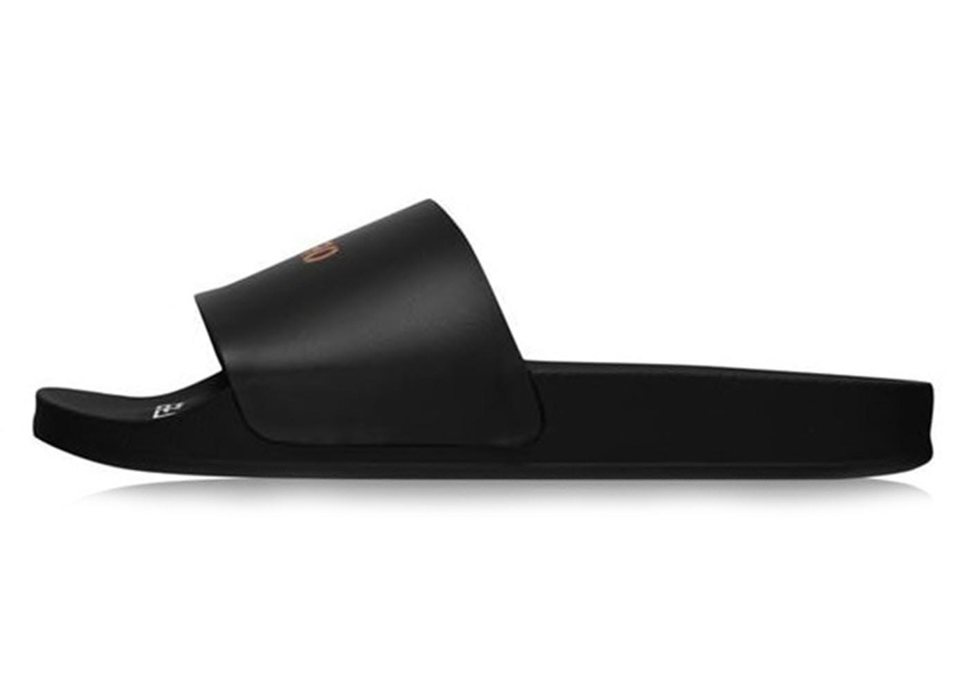 OFF-WHITE Logo Pool Slides Black Orange (W) | OFF-WHITE - 슈프라이즈
