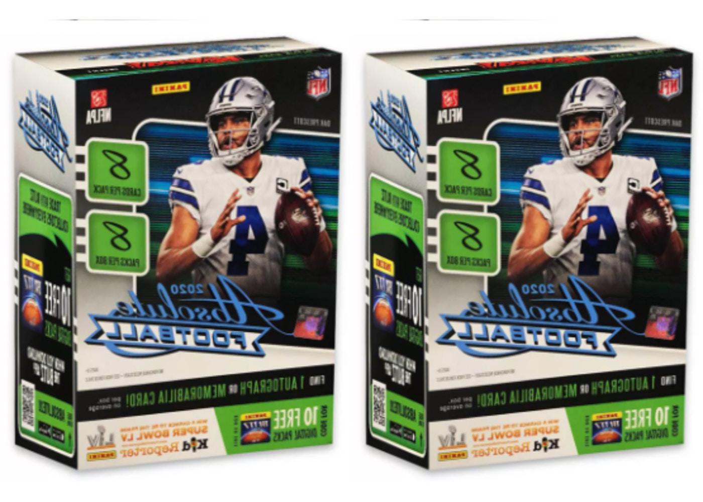 Panini Football Blaster Box 2x Lot 2020 Panini Absolute
