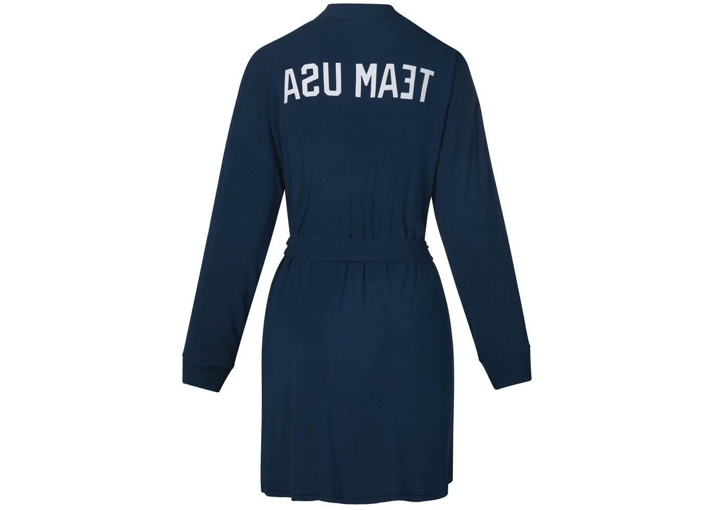 SKIMS Paralympic Capsule Rib Robe Navy