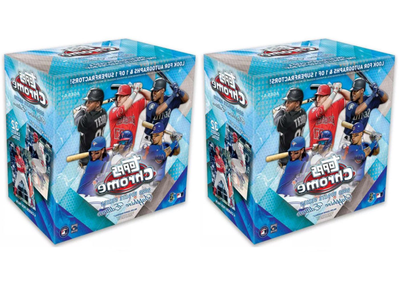 Topps Baseball Box 2x Lot 2020 Topps Chrome Update Sapphire Edition ...