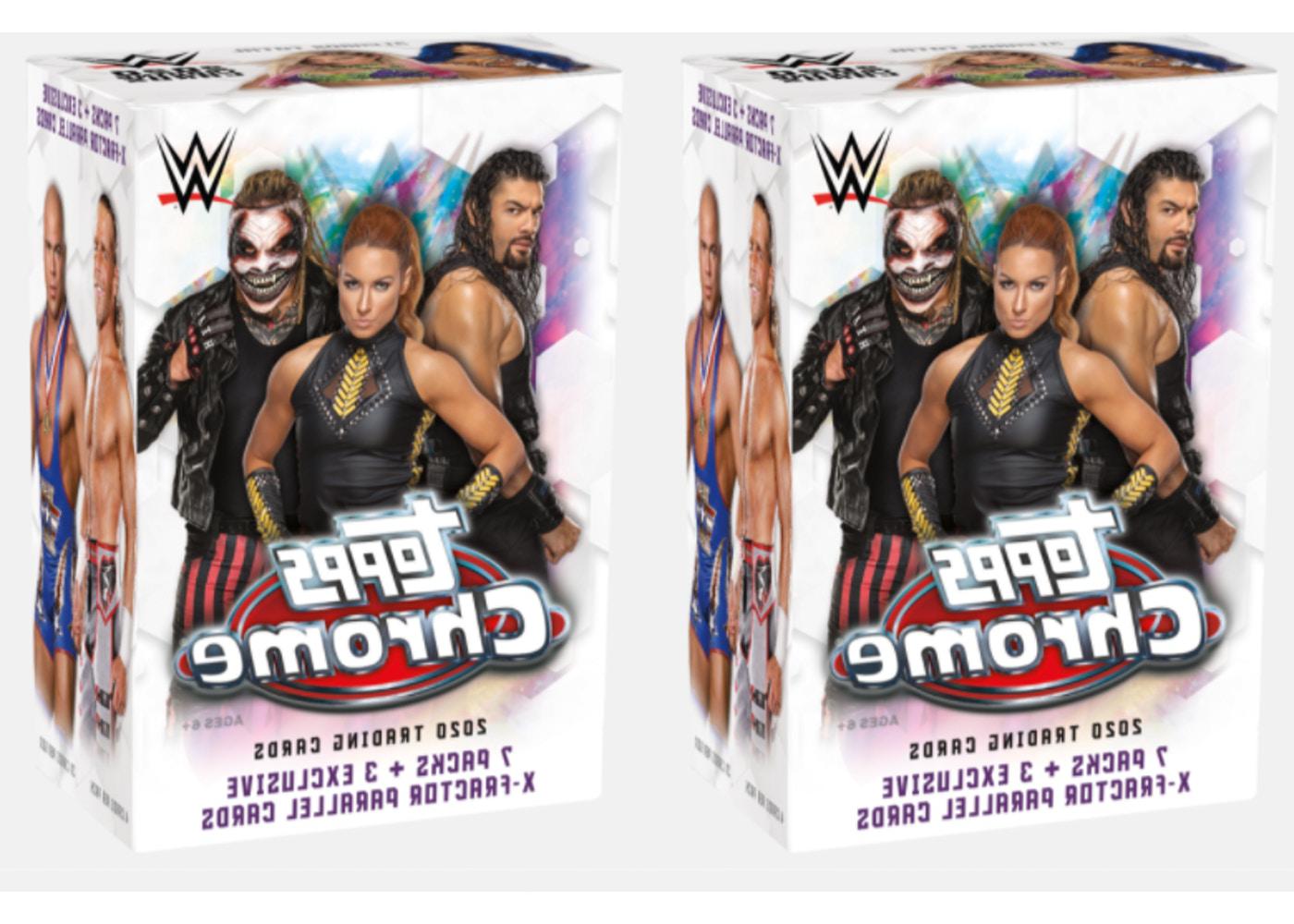 Topps WWE Blaster Box 2x Lot 2020 Topps Chrome