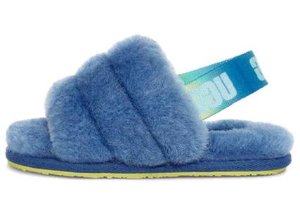 UGG Fluff Yeah Slide Mystic Blue Gradient (Toddler) 1120032T-MBGT | UGG ...