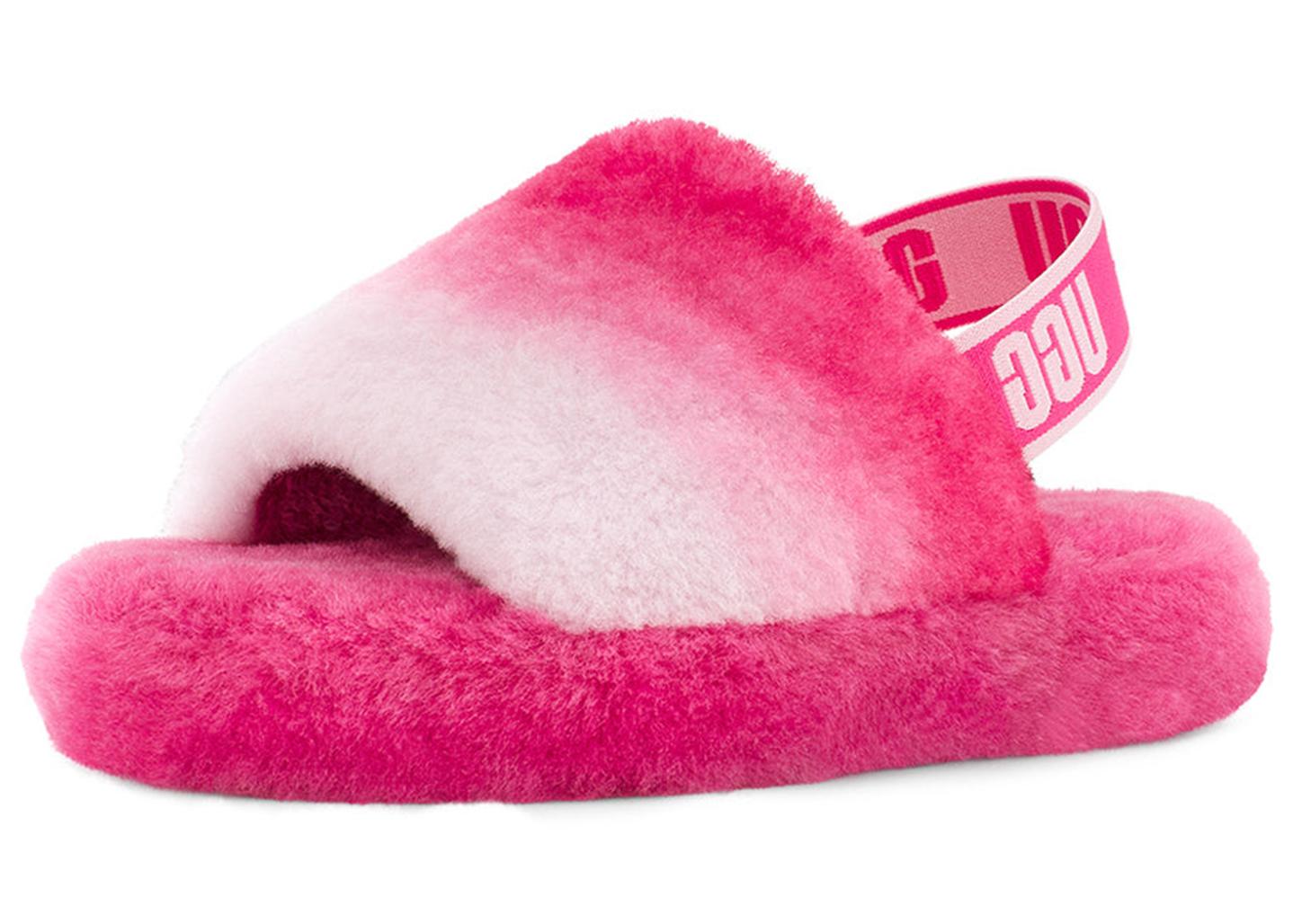 UGG Fluff Yeah Slide Gradient Pink Combo (Kids) 1120772K-PCMB | UGG - 슈프라이즈