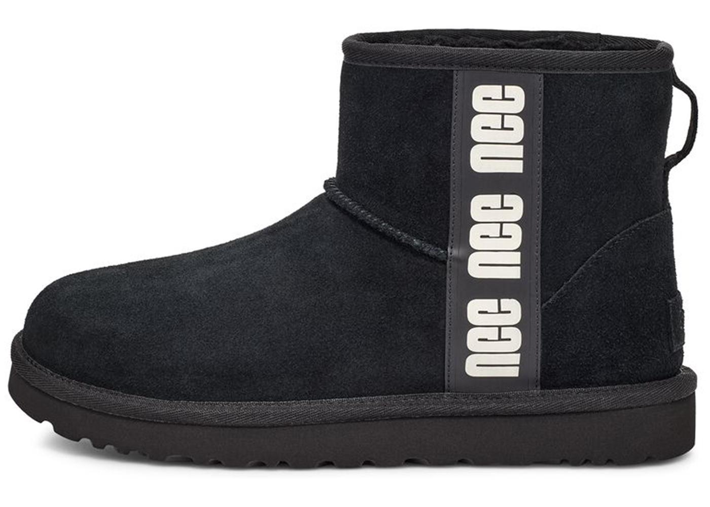 UGG Classic Mini Side Logo Boot Black White (W) 1122558-BWHT | UGG - 슈프라이즈