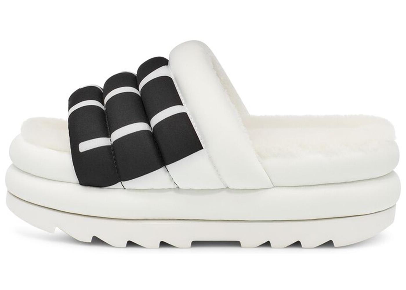 UGG Maxi Slide Logo White (W) 1127067-WHT | UGG - 슈프라이즈