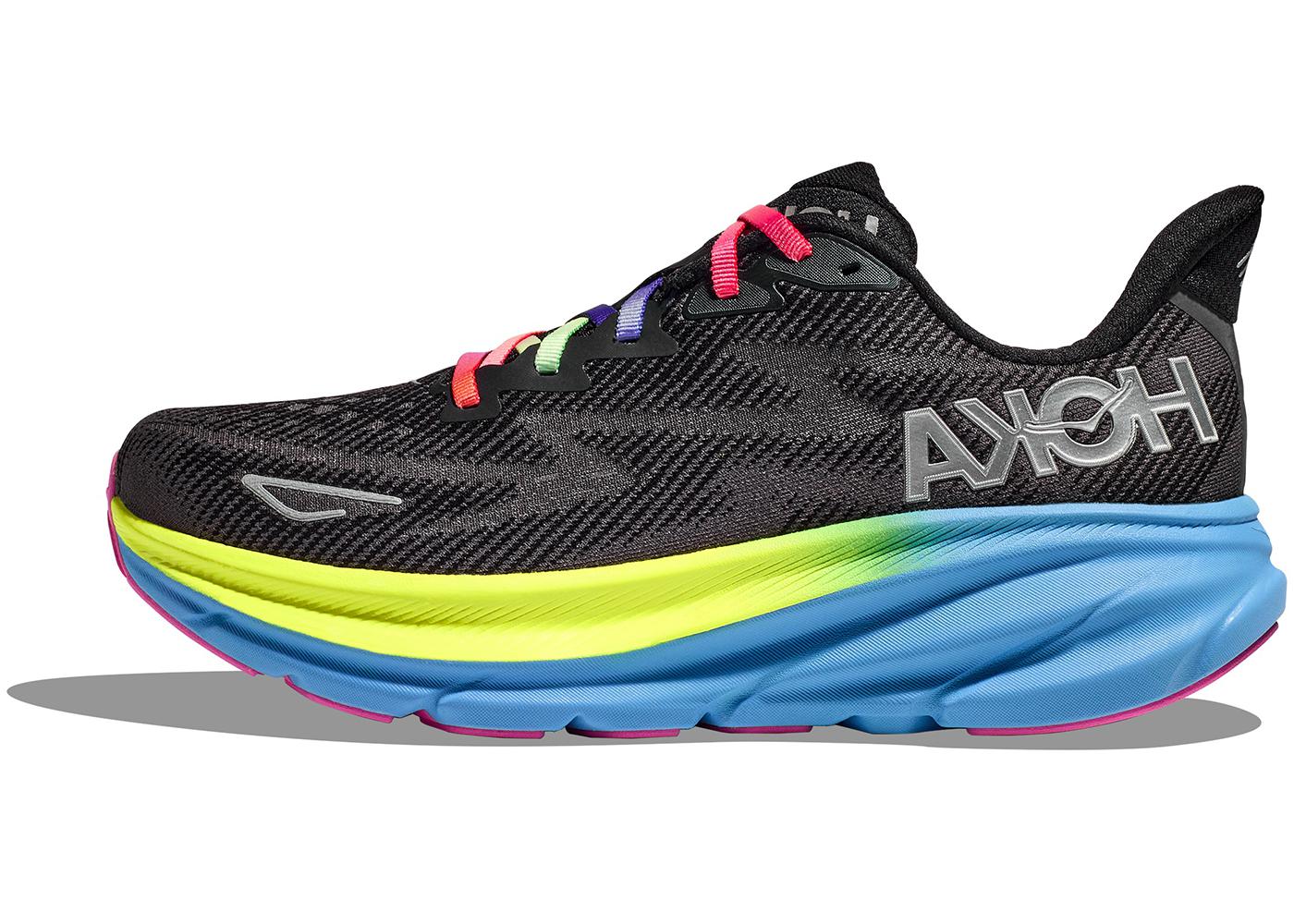 Hoka One One Clifton 9 Black All Aboard Multi-Color (Women's) 1127896 ...