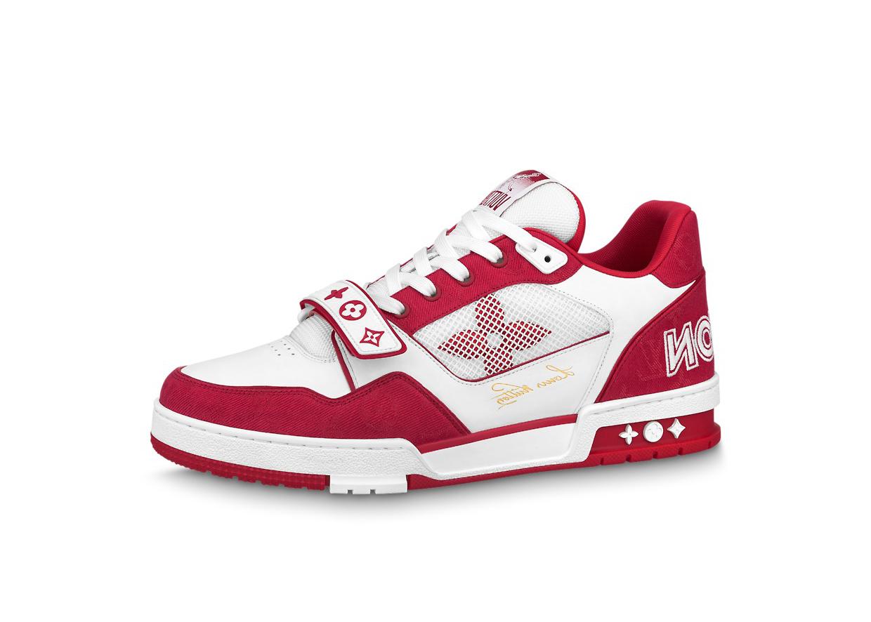 Louis Vuitton Trainer Red Monogram Denim 1ABLXI | LOUIS VUITTON - 슈프라이즈
