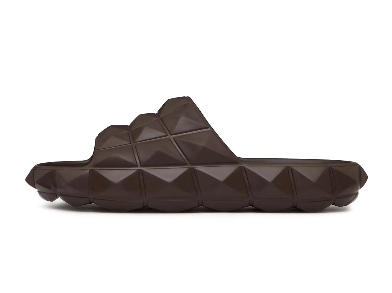 Valentino Roman Stud Turtle Slide Sandal Fondant