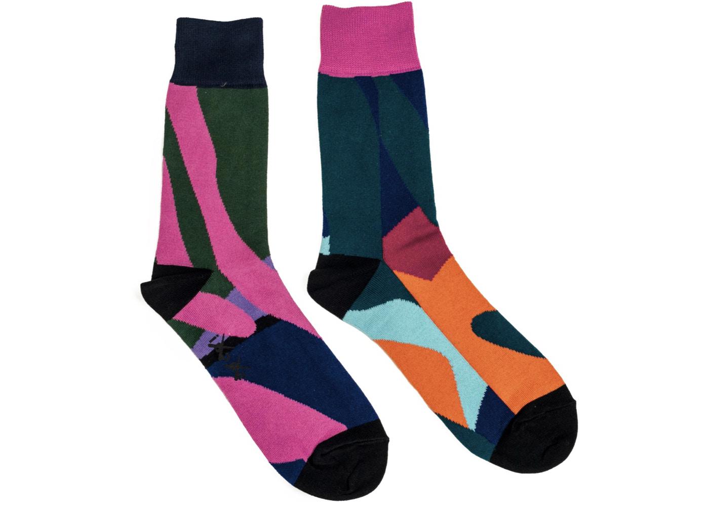KAWS x Sacai II Socks Multi