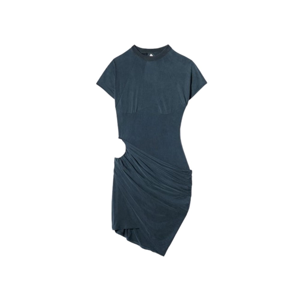 자크뮈스 라 로브 에스펠로 코트 드레이프 컷아웃 미니 드레스 네이비 (W) 231JS057-2307-380 | JACQUEMUS ...