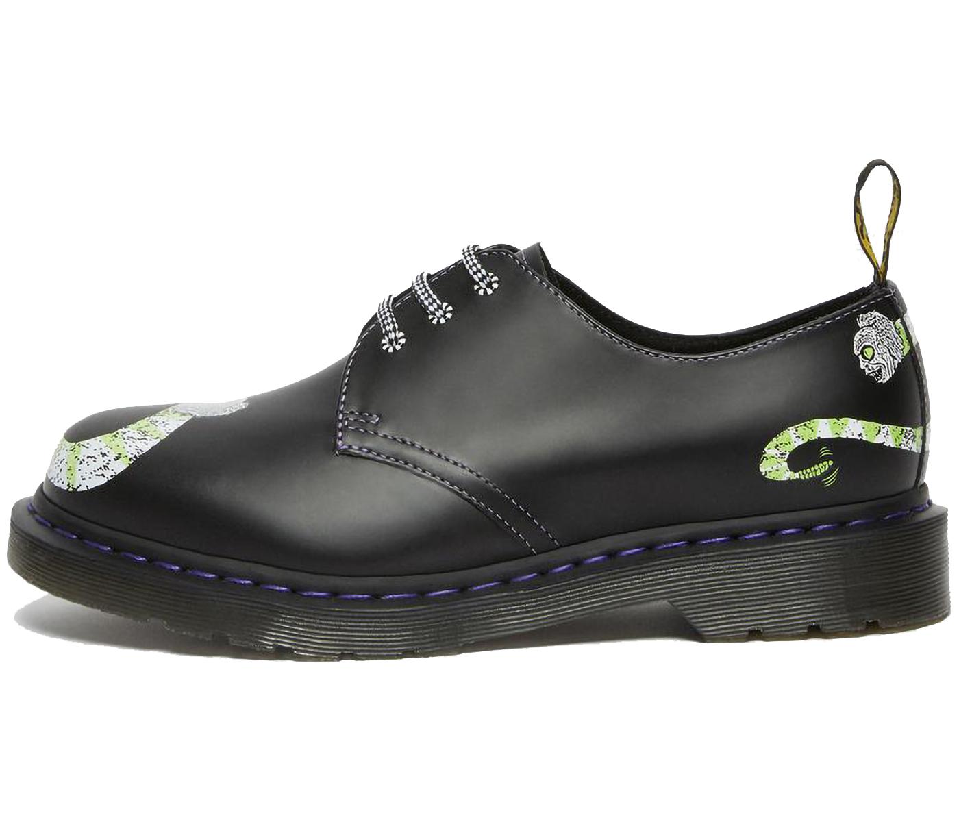 Dr. Martens 1461 WB Beetlejuice Smooth Leather Oxford Black Smooth ...