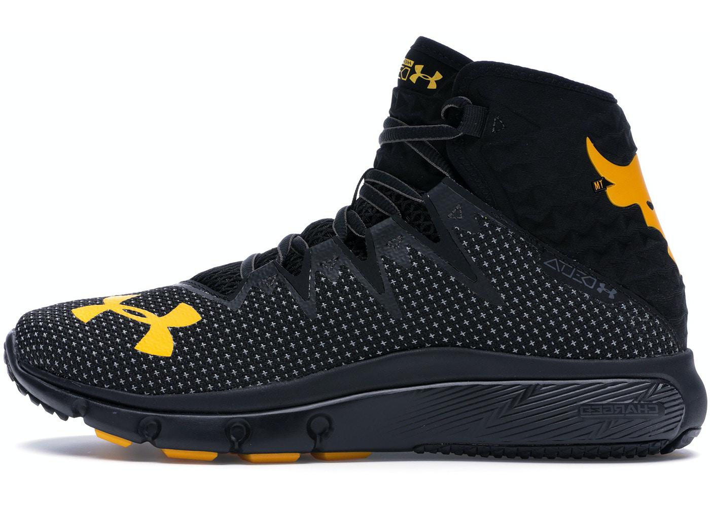 Under Armour The Rock Delta Black Yellow 3000251-100 | UNDER ARMOUR - 슈프라이즈