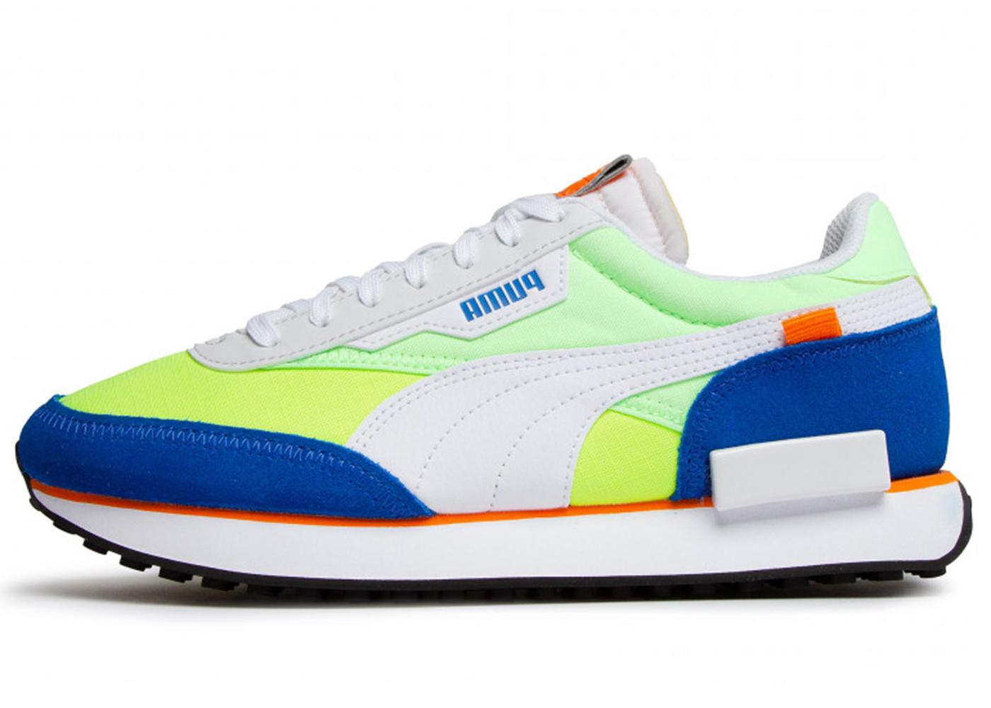 Puma Future Rider Play On White Fizzy Lime Royal 371149-75 | PUMA - 슈프라이즈