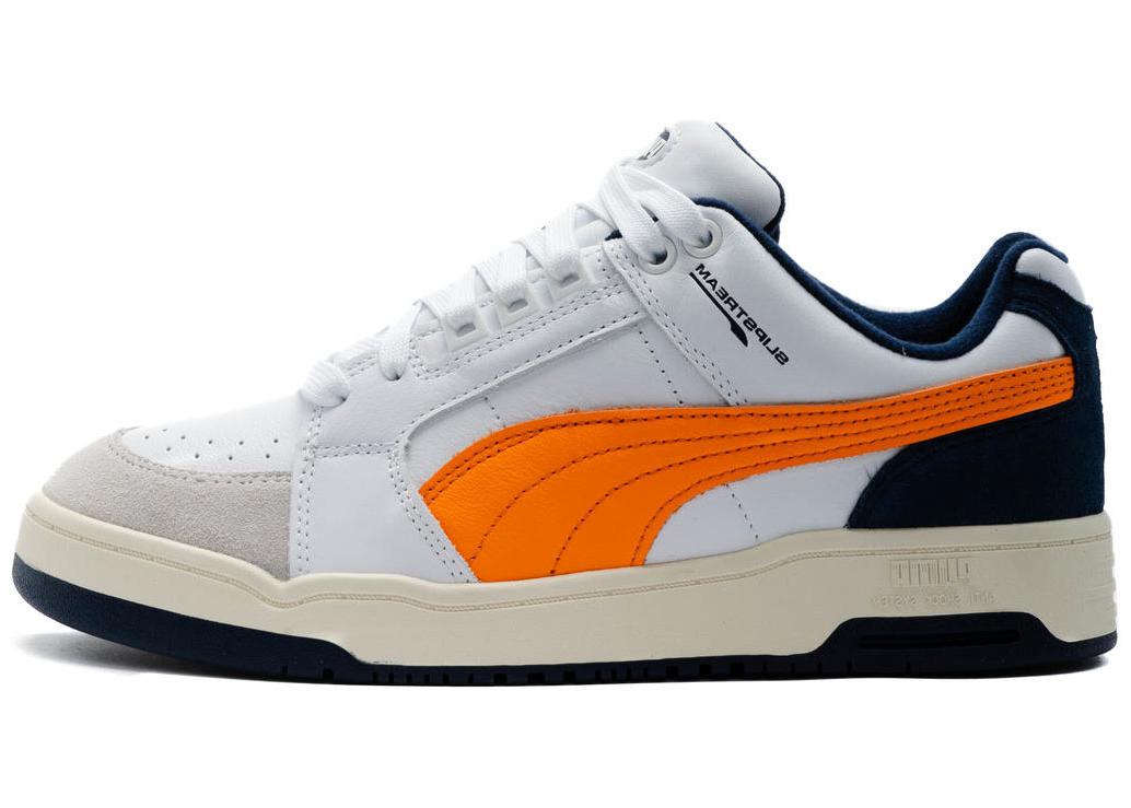 Puma Slipstream Low Retro White Vibrant Orange 384692-03 | PUMA - 슈프라이즈