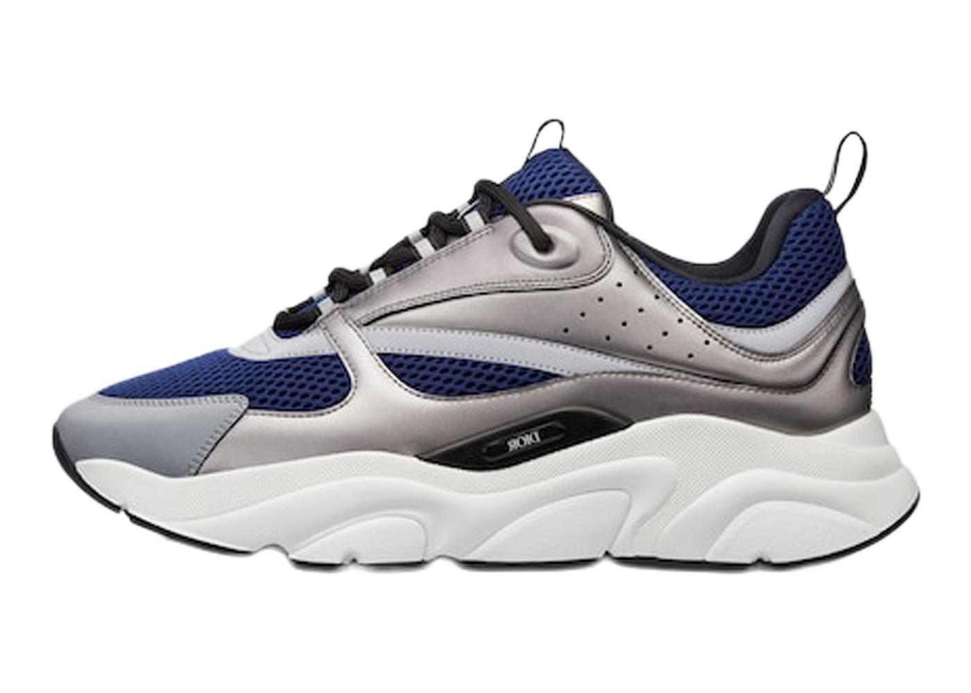 Dior B22 Blue Technical Mesh Silver-Tone White 3SN231ZRZ_H865 | DIOR ...