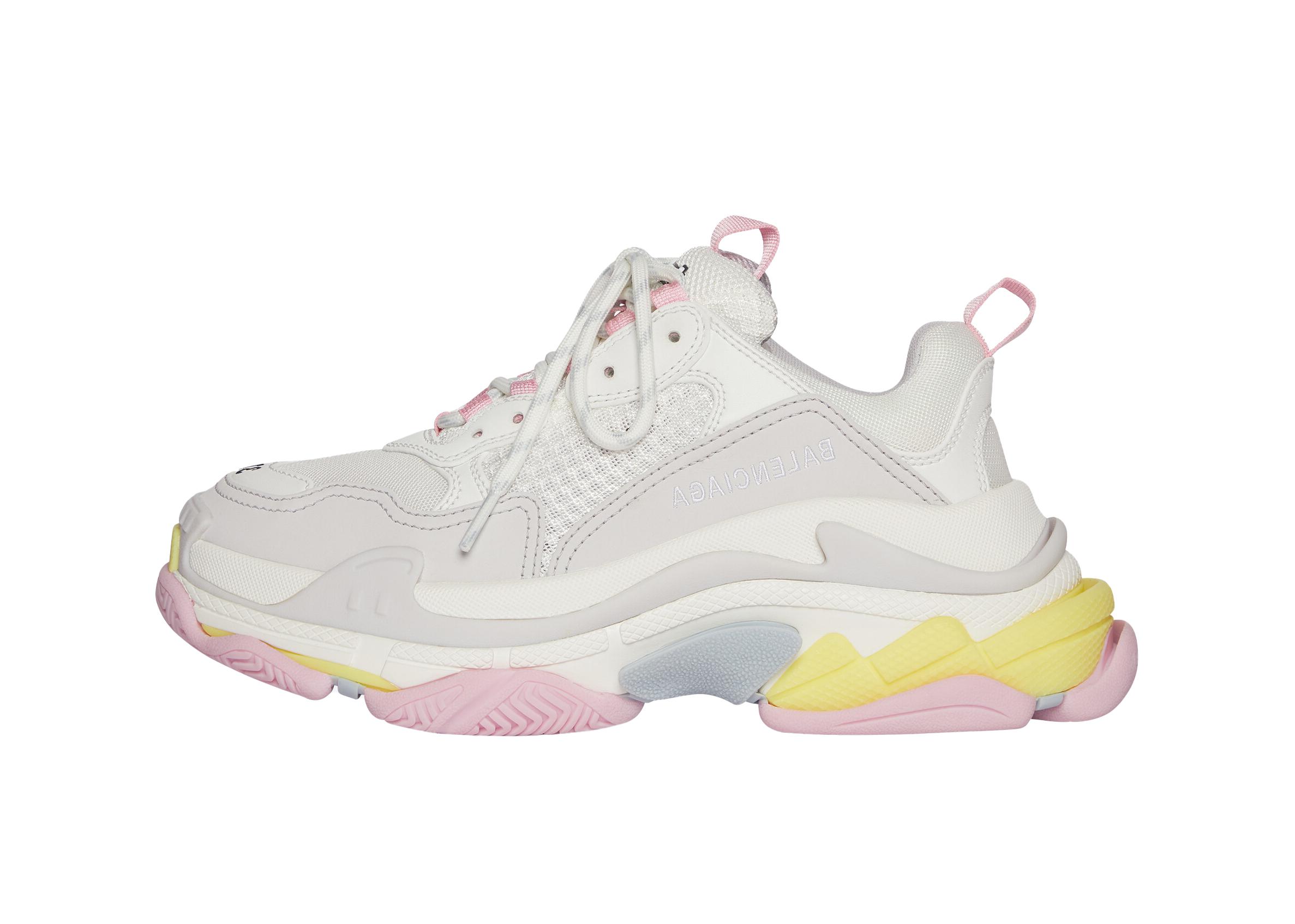 Balenciaga Triple S White Yellow (W) 524039W2FW47541 | BALENCIAGA - 슈프라이즈