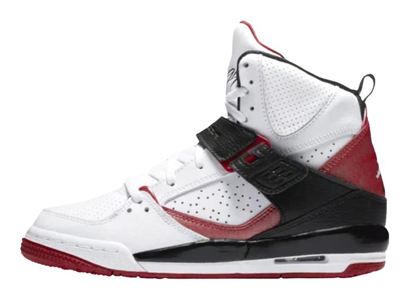 Jordan Flight 45 High White Red Black (GS) 524865-130 | JORDAN - 슈프라이즈
