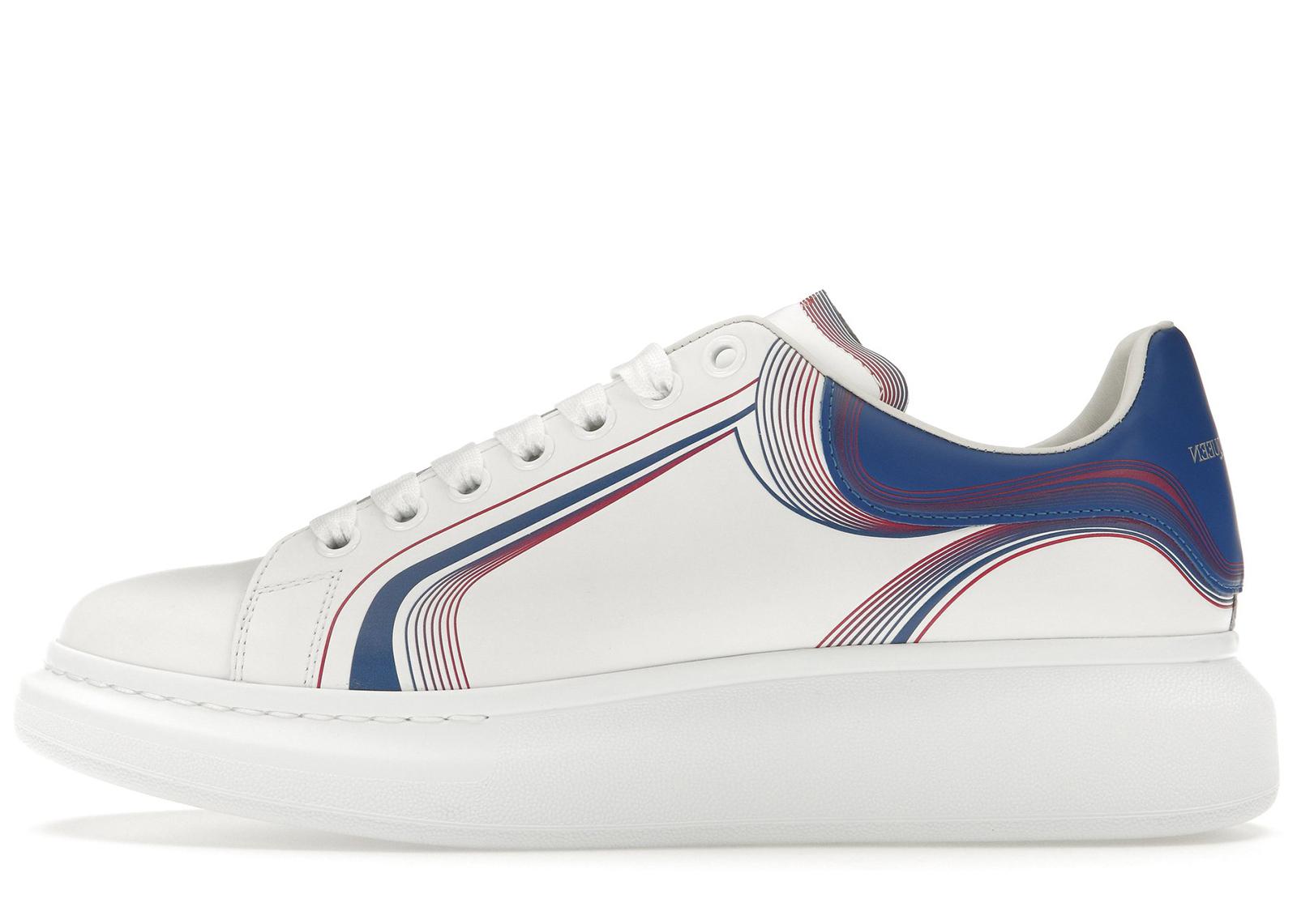 Alexander McQueen Oversized White Galactic Blue 750336WIDJQ8833 ...