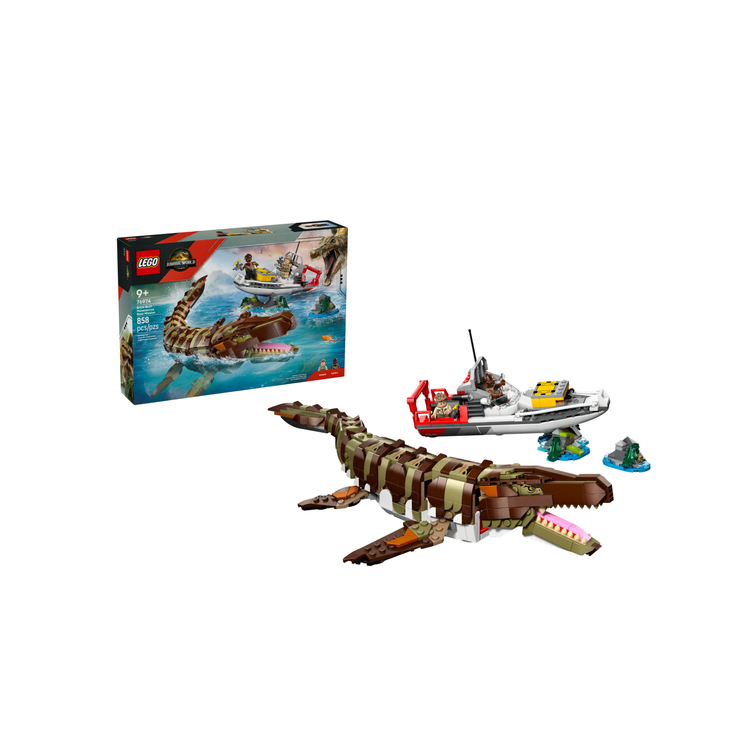 레고 쥬라기 월드 브릭 조립식 모사사우루스 보트 미션 76974 | LEGO - 슈프라이즈