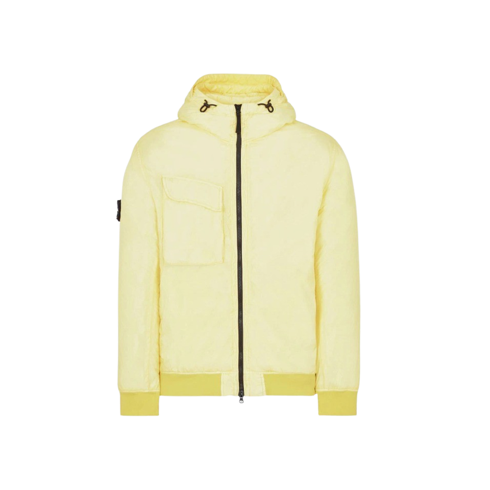 스톤 아일랜드 40723 크링클랩스 후드 블루종 레몬 (22FW)