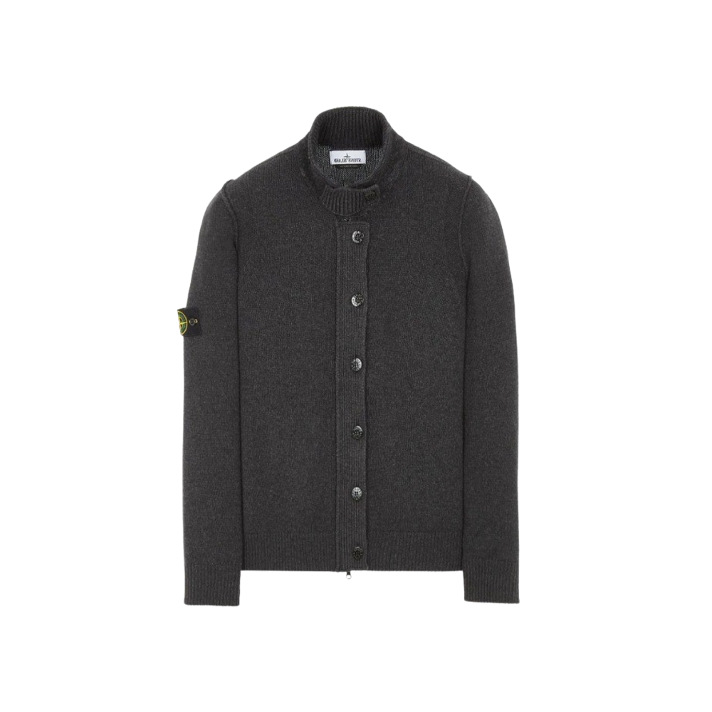 스톤 아일랜드 547A3 램스울 니트 가디건 다크 그레이 (22FW) 7715547A3-V0065 | STONE ISLAND - 슈프라이즈