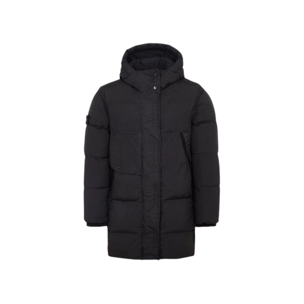 스톤 아일랜드 70323 가먼트 다이드 크링클랩스 리사이클 나일론 다운 재킷 블랙 (23FW) 791570323-V0029 ...