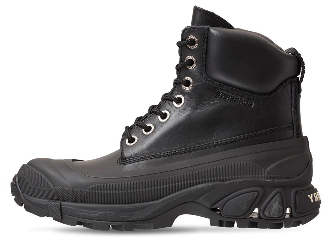 Burberry Arthur Ankle Boots Black Leather (Women's) 8045828 | BURBERRY ...