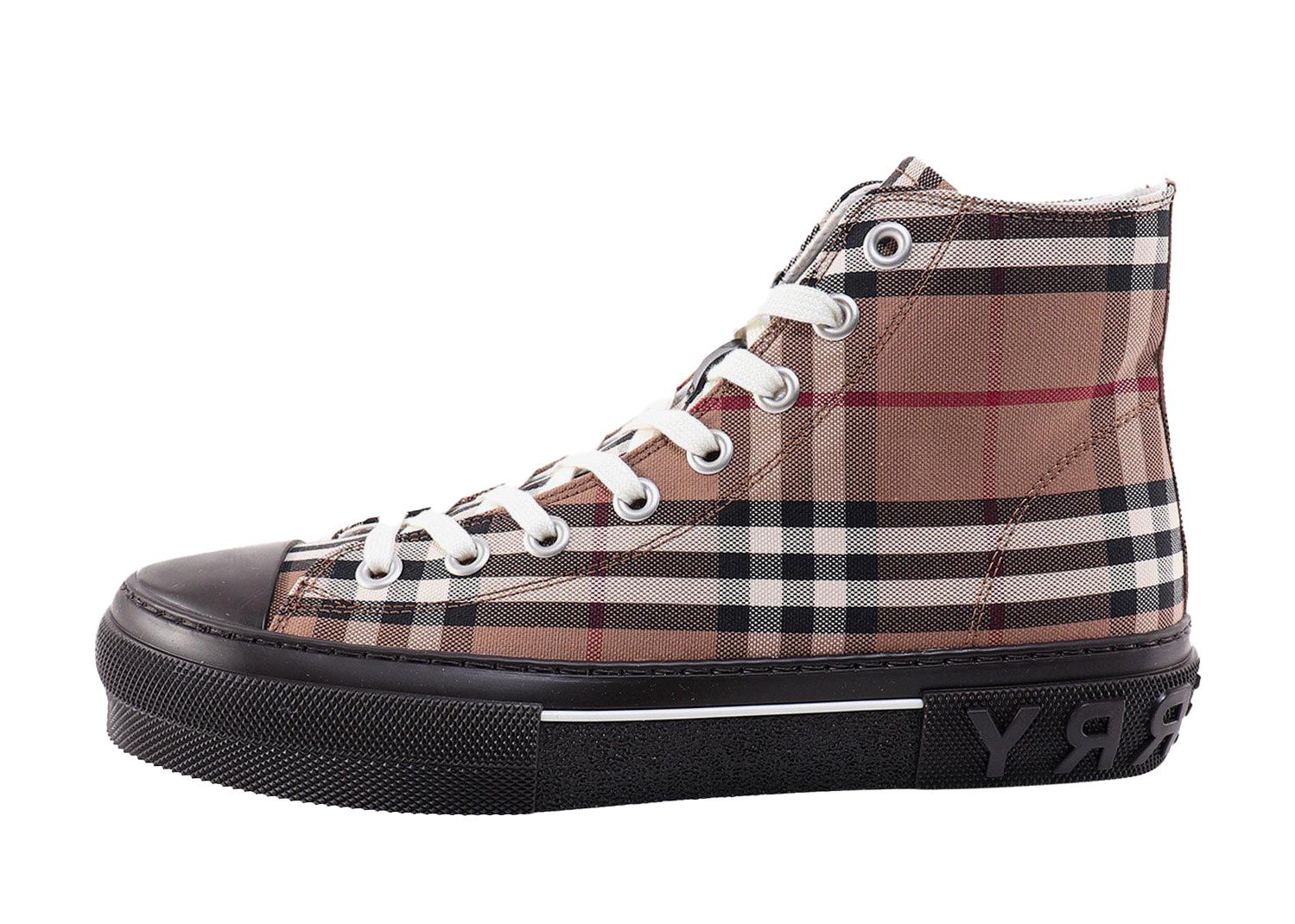Burberry Vintage Check High Top Birch Brown 80556611 | BURBERRY - 슈프라이즈