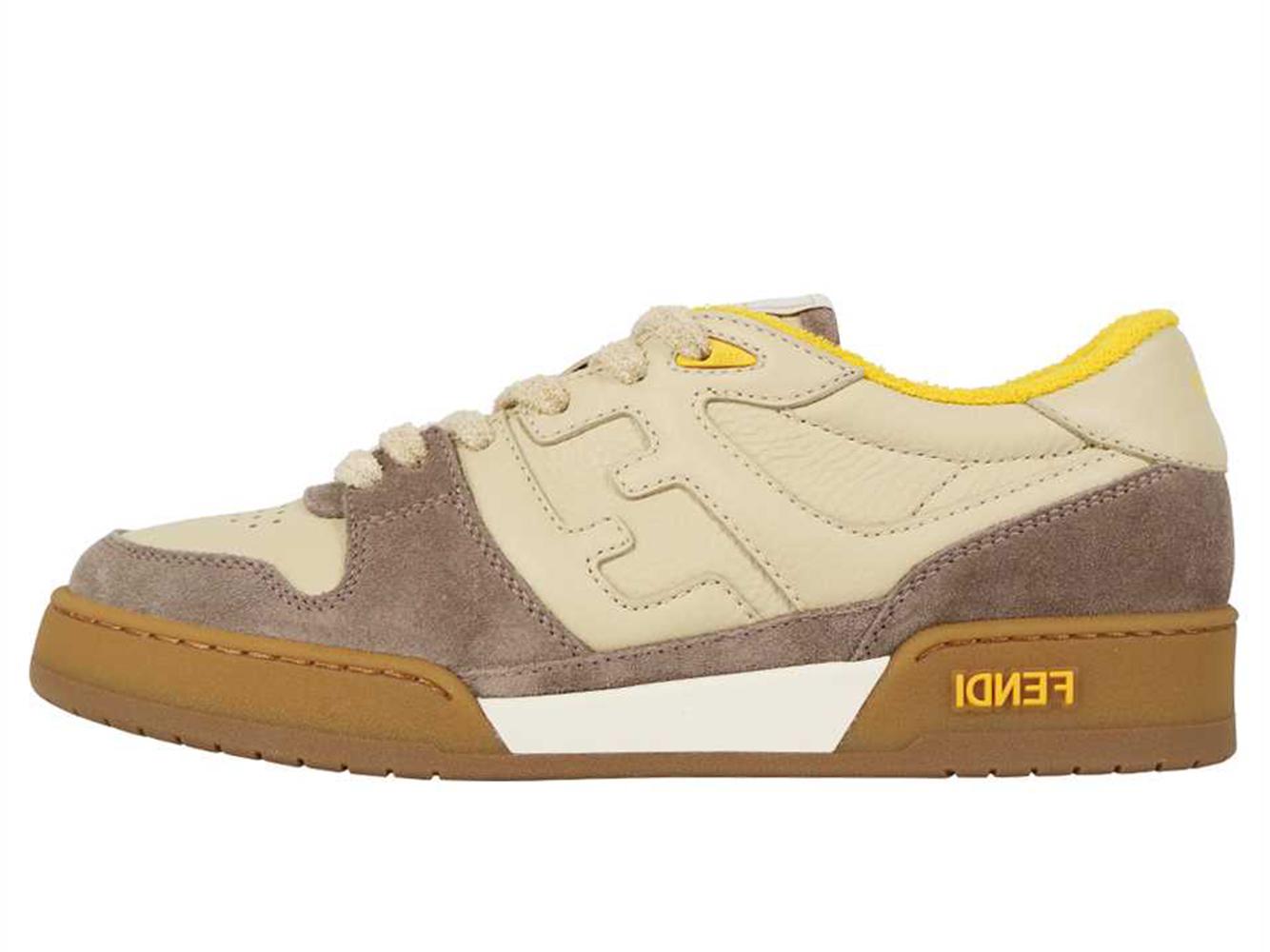 Fendi Match Low Tops Beige Gum Yellow (Women's) 8E8252-AHH2-F1FHU ...