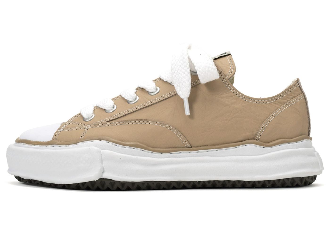 Mihara Yasuhiro Peterson OG Sole PL Leather Low Beige A08FW714 | MIHARA ...