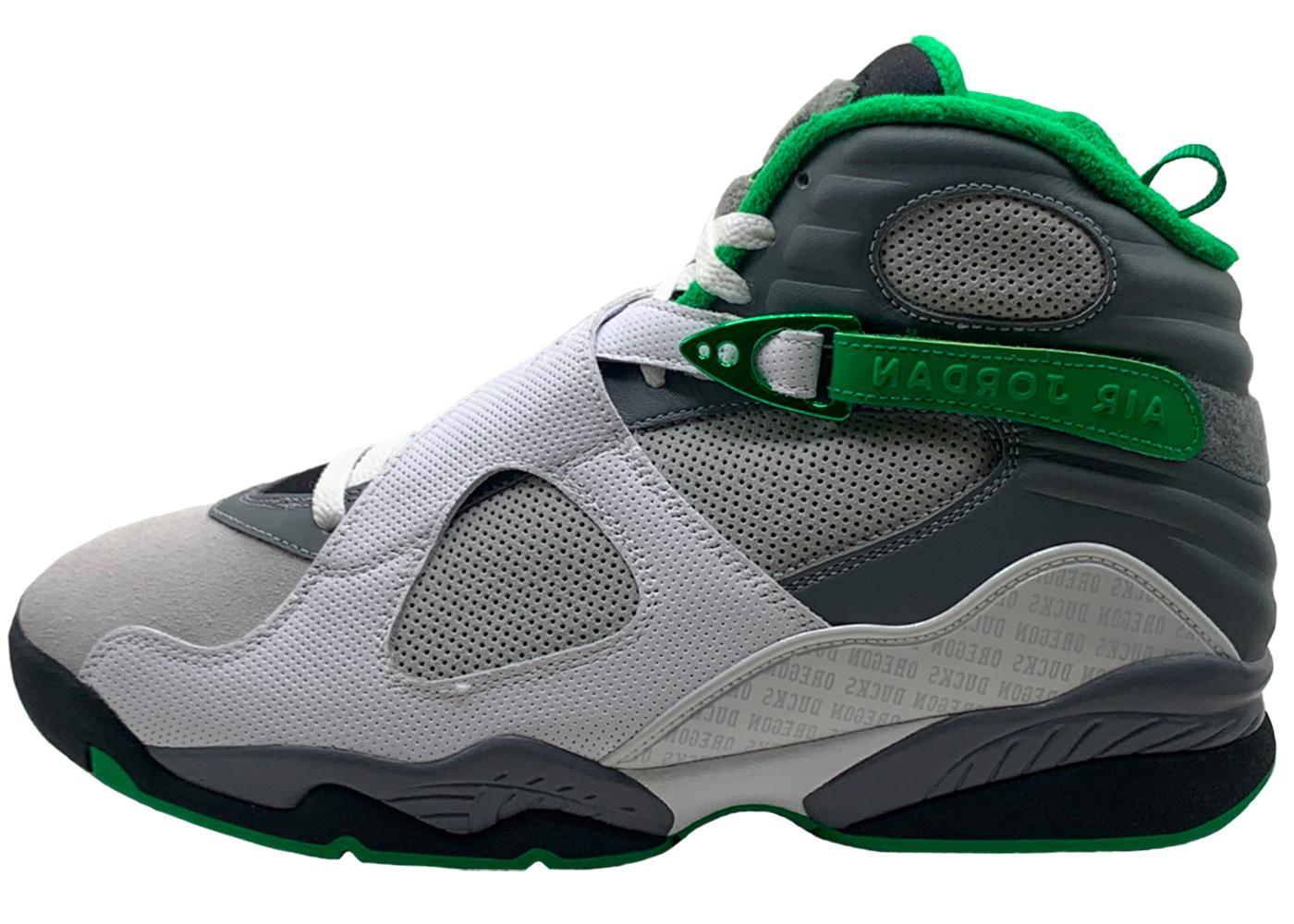 Jordan 8 Retro University of Oregon PE Pure Platinum AJ8-1300135 ...