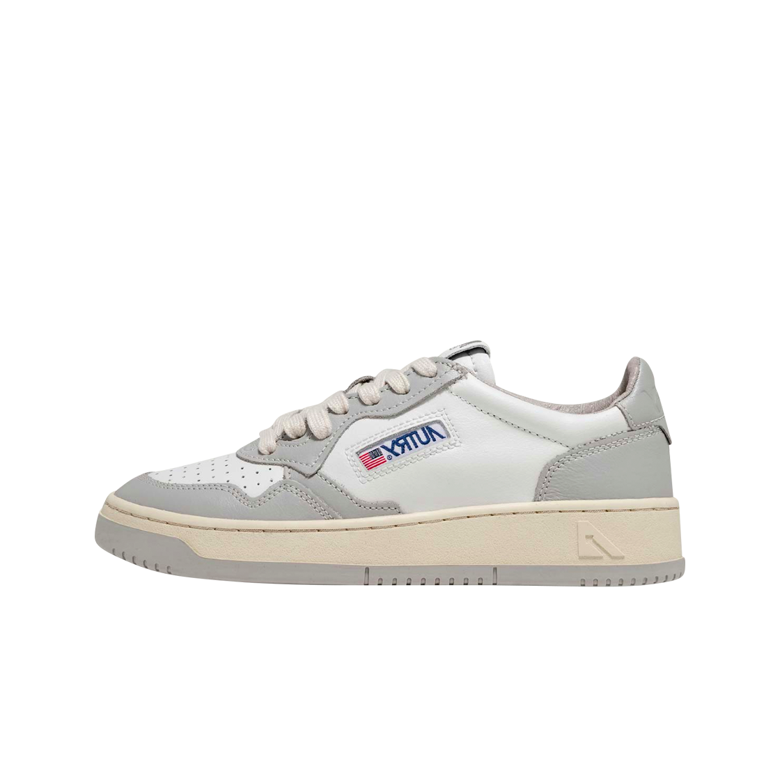 (W) 오트리 메달리스트 로우 레더 스니커즈 그레이 화이트 AULW-WB10 | AUTRY - 슈프라이즈