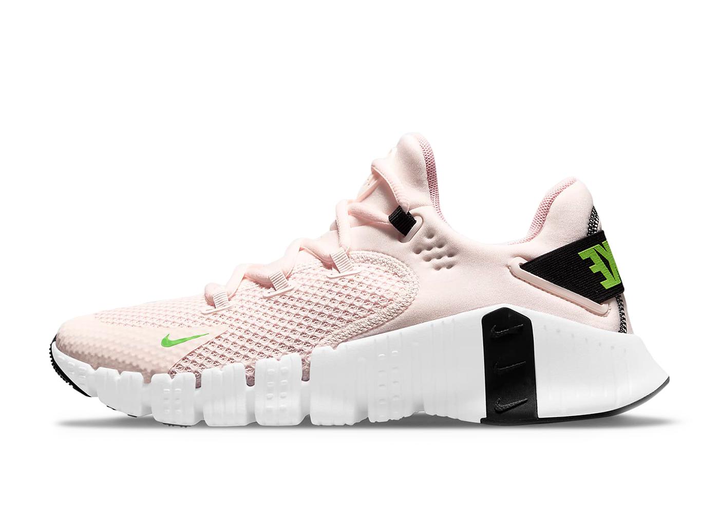 Nike Free Metcon 4 Light Soft Pink White Black Green Strike (W)