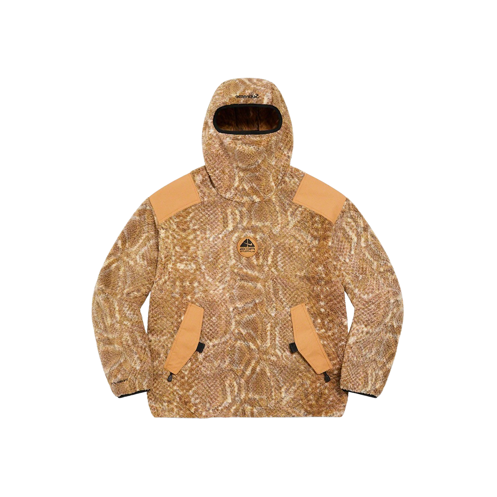 슈프림 x 나이키 ACG 플리스 풀오버 골드 스네이크스킨 (22FW)