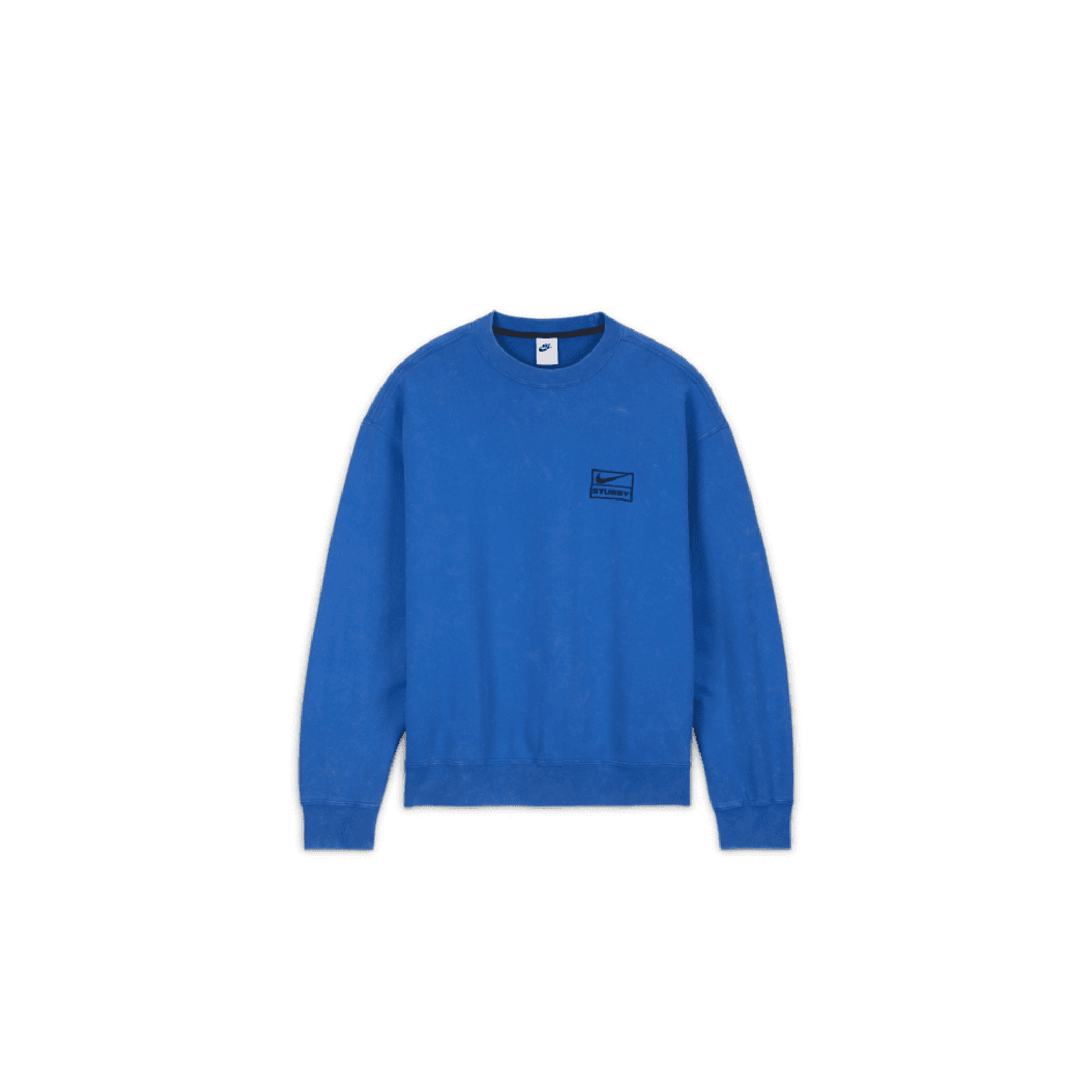 스투시 x 나이키 애시드 워시드 플리스 크루 블루 DR4024-480 | NIKE - 슈프라이즈