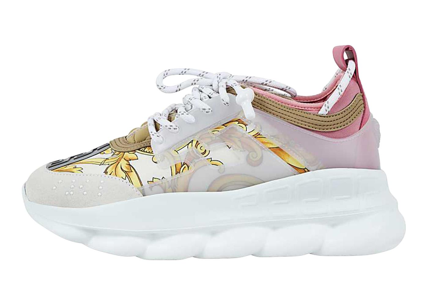 Versace Chain Reaction White Pink Yellow Barocco (W) DSR705G-DICTG ...