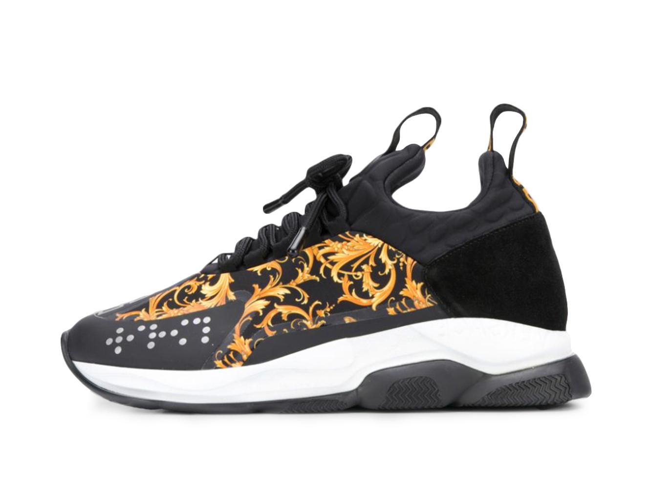 Versace Cross Chainer Baroque Print Black White (W) DSR857GDT22D4D ...