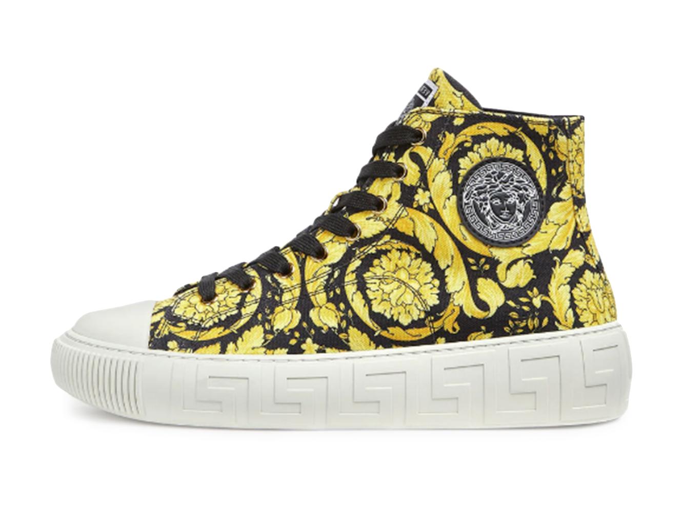 Versace Greca High Top Barocco Print Black Yellow (W) DST643D-DTE4G ...