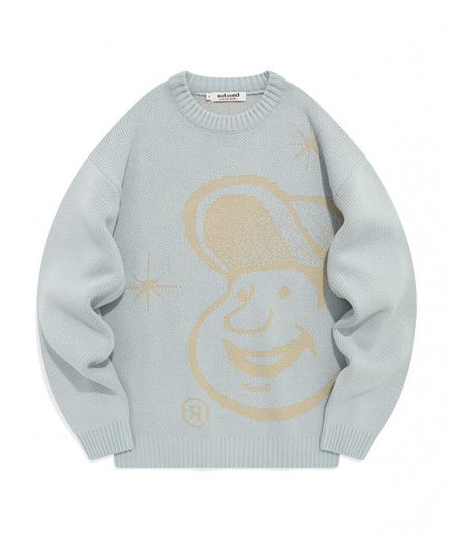 베츠 아케이드 오버그래픽 니트 스카이블루 EB2303KT03SB | EBBETS FIELD - 슈프라이즈