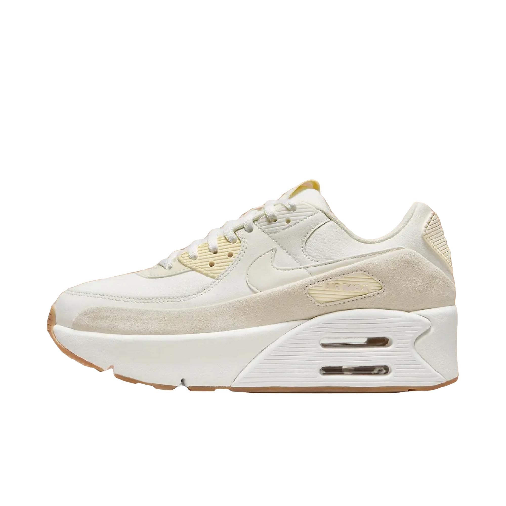 나이키 에어 맥스 90 LV8 우먼스 세일 팬텀 라이트 오어우드 브라운 FD4328-100 | NIKE - 슈프라이즈