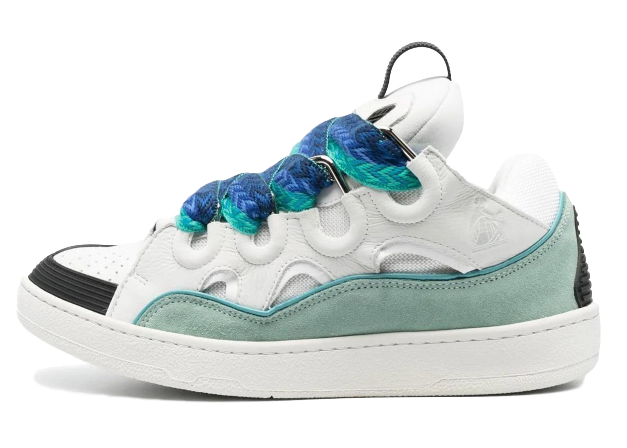 Lanvin Curb Sneaker White Blue FMSKRK11DRAGH22 | LAVIN - 슈프라이즈